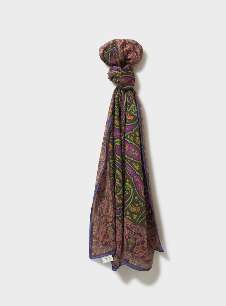 Biodegradable Italian Tencel Pink Paisley Flamboyant Scarf – Lovebrook ...